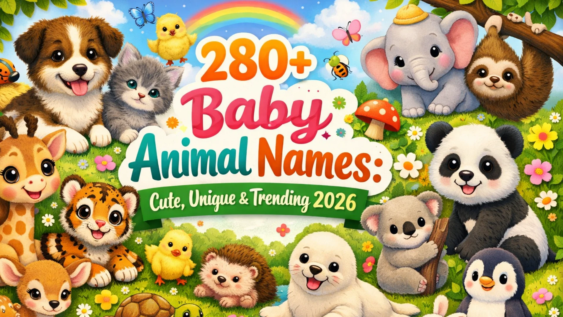 280+ Baby Animal Names: Cute, Unique & Trending 2026